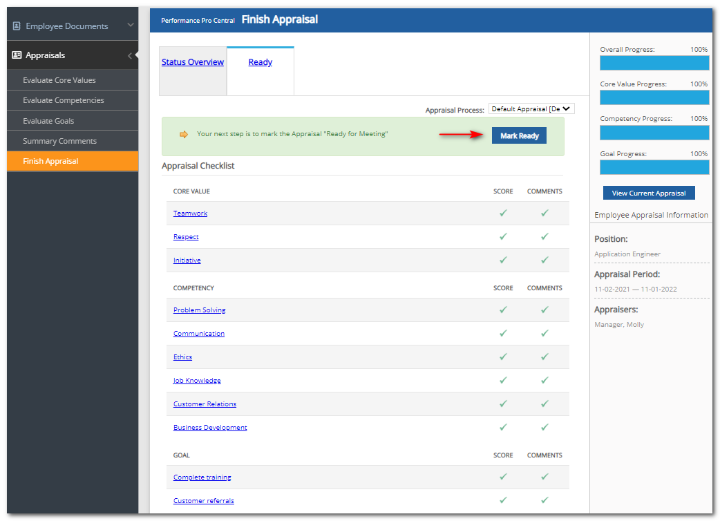 Performing a Self Appraisal - Performance Pro